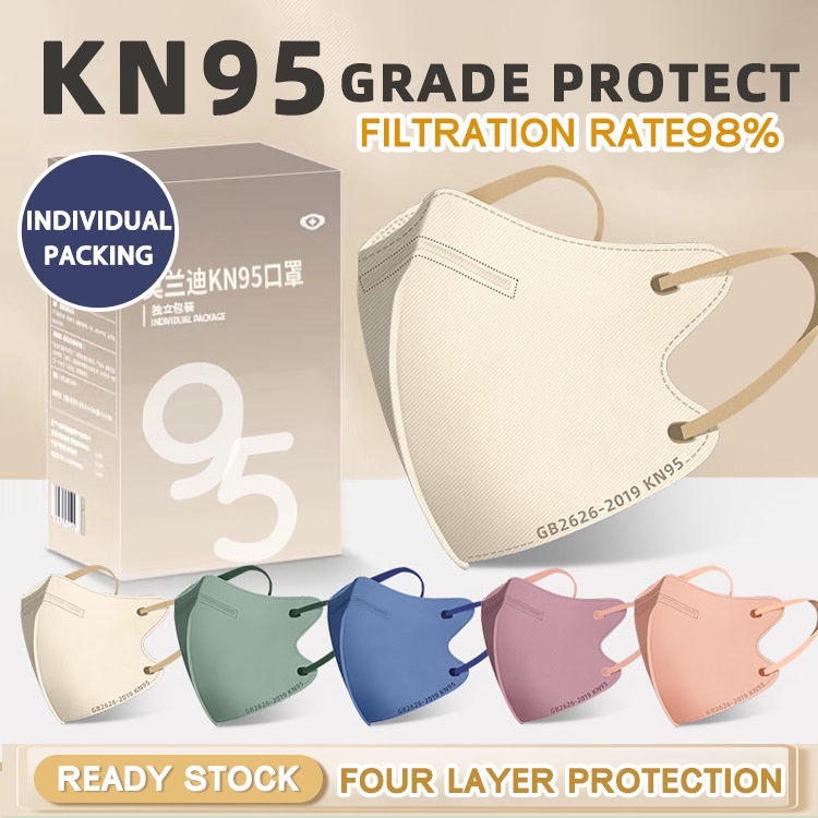 (50PCS) KN95 MASK 4 LAYERS PROTECTION KN95 FACE MASK Adults 4 Layers of ...