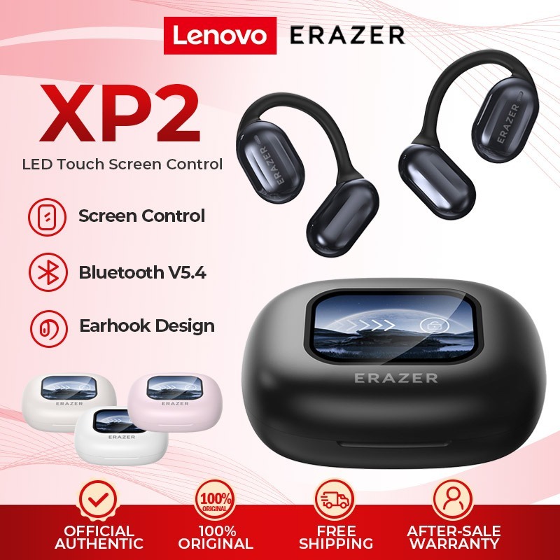Lenovo Erazer XP2 Smart Screen Wireless Earphone Bluetooth 5.4 ENC Call ...