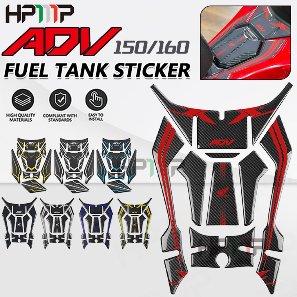 ADV150 160 TANK PAD SET PREMIUM 5D FIBER STICKER FUEL TANK PAD ...