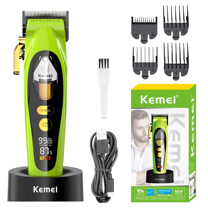 Kemei 2035 Hair Clipper Barber Professional Cordless Trimmer Magnetic Motor Mower Men Hair ...