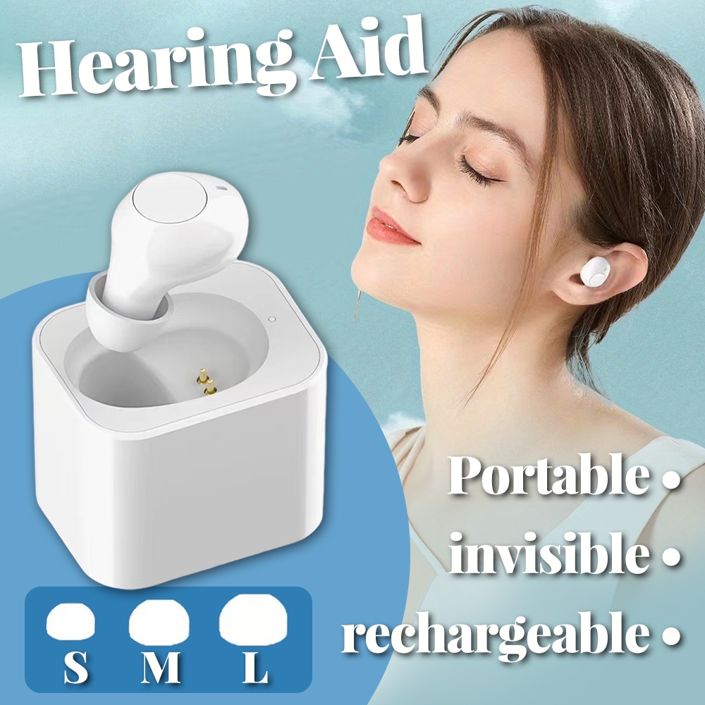 Mini Hearing Aid Invisible Digital Audiphone Sound Voice Amplifier ...