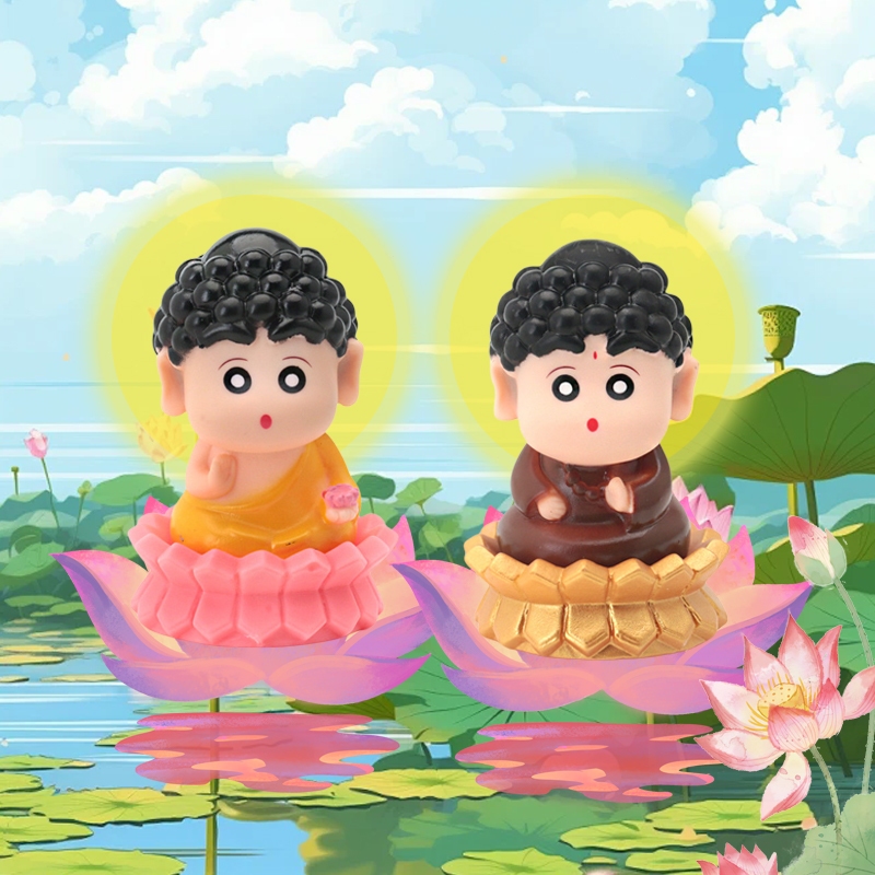 10cm Crayon Shin-chan Anime Figure Crayon Shin-chan Cos Buddha Action ...