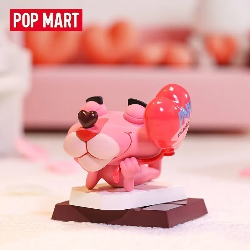 Original POP MART Pink Panther Confession Series Action Figure Desktop ...