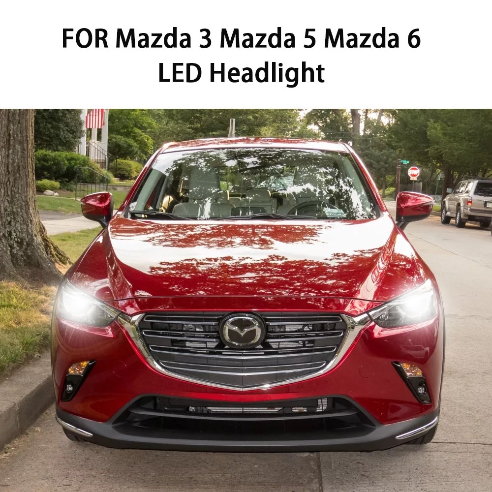 For Mazda 3 Mazda 5 Mazda 6 - H11 HB3 White LED Headlight / Foglight ...