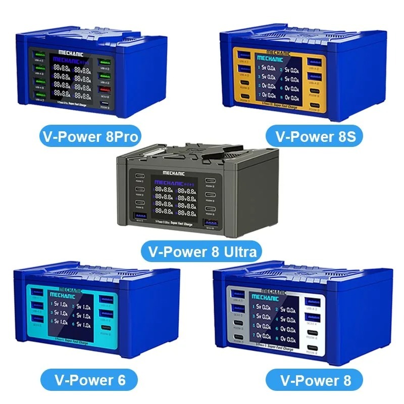 MECHANIC V-Power 6 8 8S 8ultra 8pro USB Multi Port Charger Mobile Phone ...