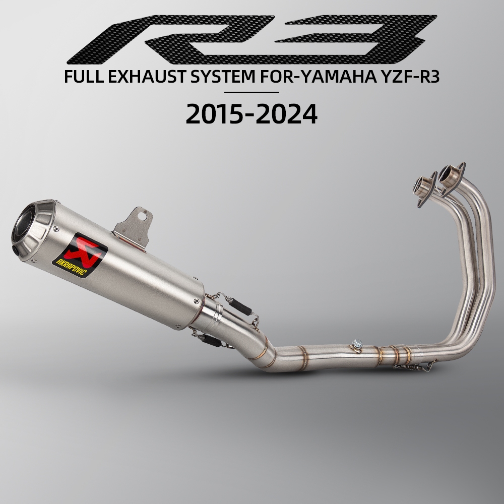 Akrapovic exhaust racing line for Yamaha YZF R3 mt03 R25 MT25 full ...