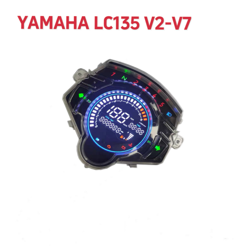 For Yamaha LC135 V2 V3 V4 V5 V6 4S/5S Digital Meter Full LCD meter | Shopee Malaysia