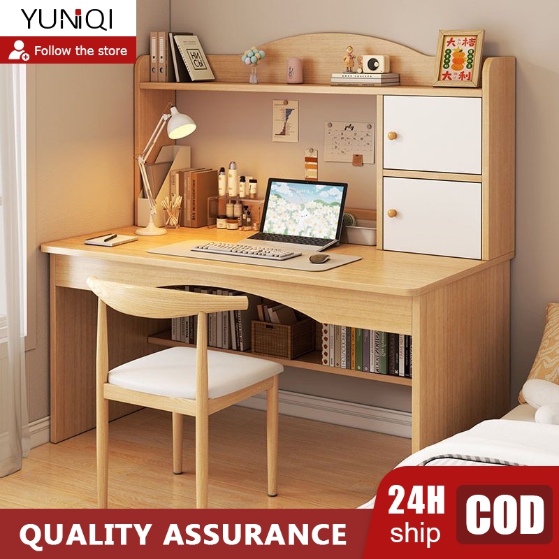 YUNIQI Bedroom/Study Oak Color Computer Desk/Office Desk | Shopee Malaysia