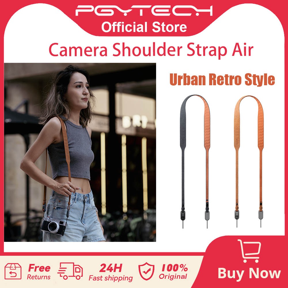 【Official Store】PGYTECH Camera Shoulder Strap Air Retro Style -- Quick-release One-handed ...