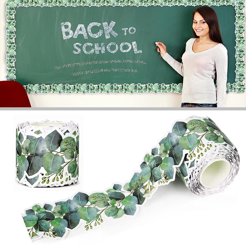 Greenery Eucalyptus Border Bulletin Board, Display Borders for ...