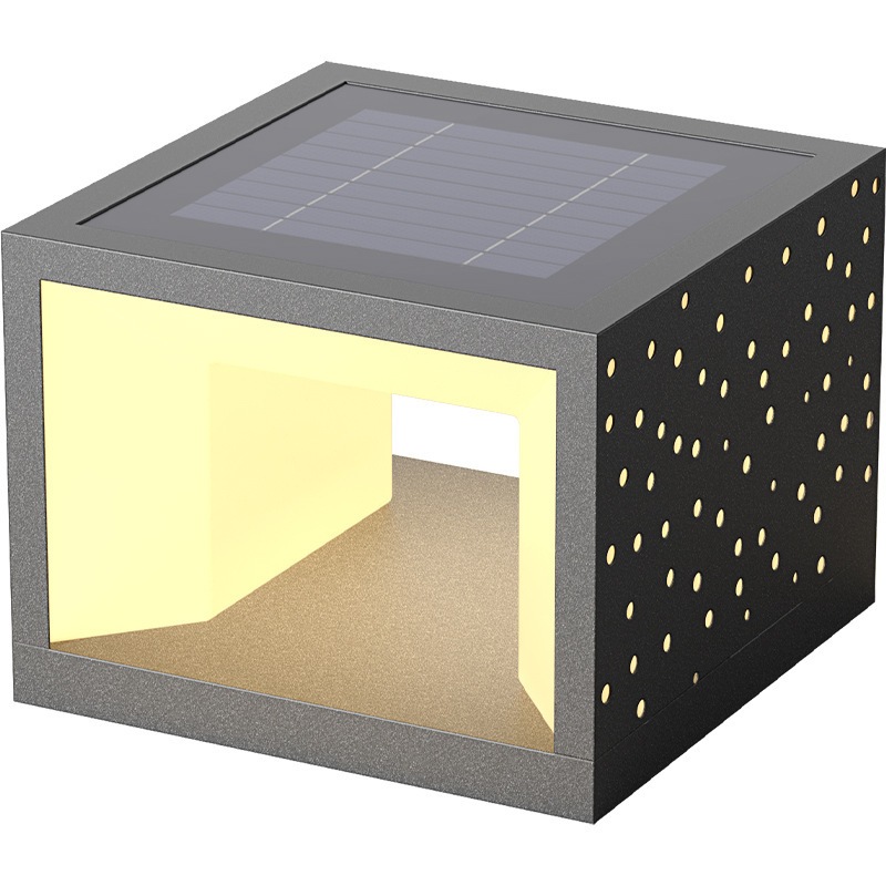 Solar Pillar Lights LED Wall Lamp Solar Energy Super Bright Lighting ...