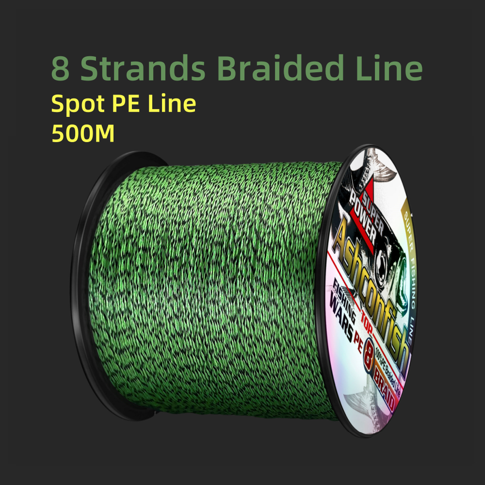 Ashconfish 500M 8 Strands Spot Braided Fishing Line Dyneema PE Line ...