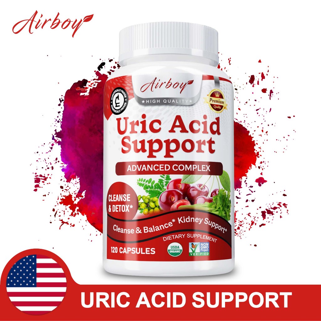 Uric Acid Support Control, 120 Veggie Caps with Tart Cherry and ...