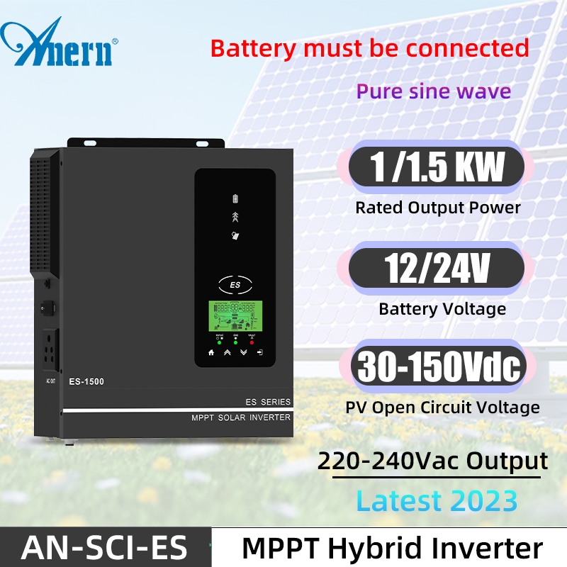 Anern 1KW/1.5KW MPPT Hybrid Inverter off grid Inverter MPPT Solar ...