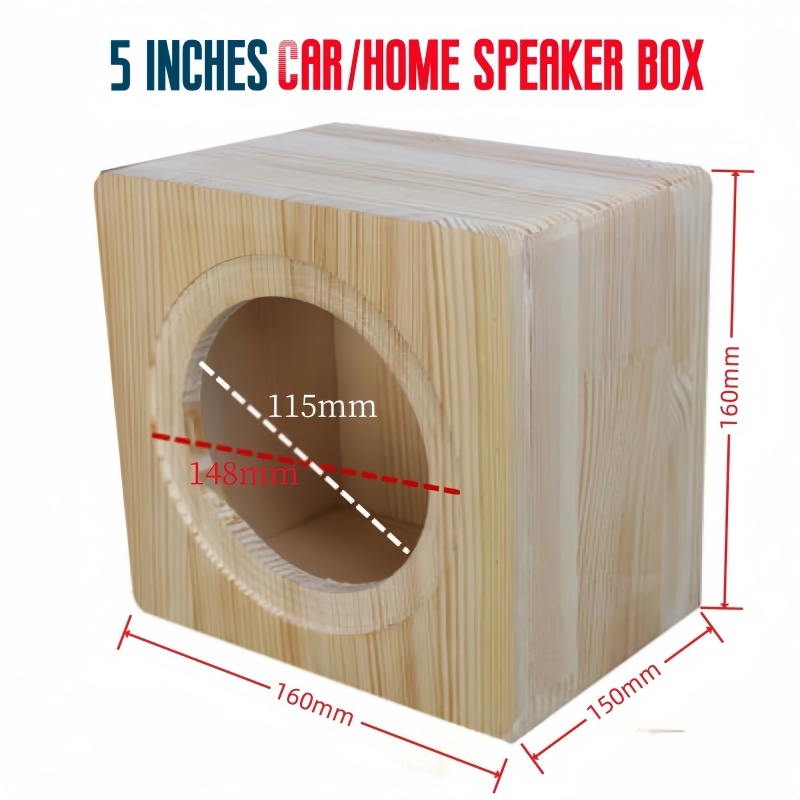 DIY 5 Inch Subwoofer Empty Box,Car/Home Subwoofer Box Body, Subwoofer ...