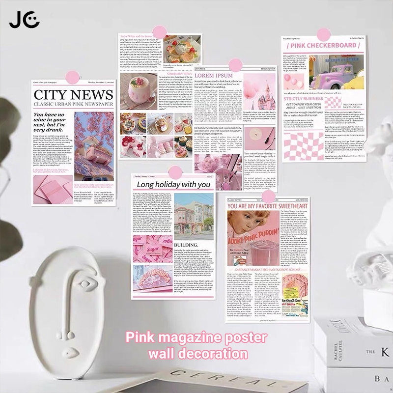American Pink Magazine Card Home Interior Wall Decoration Background ...