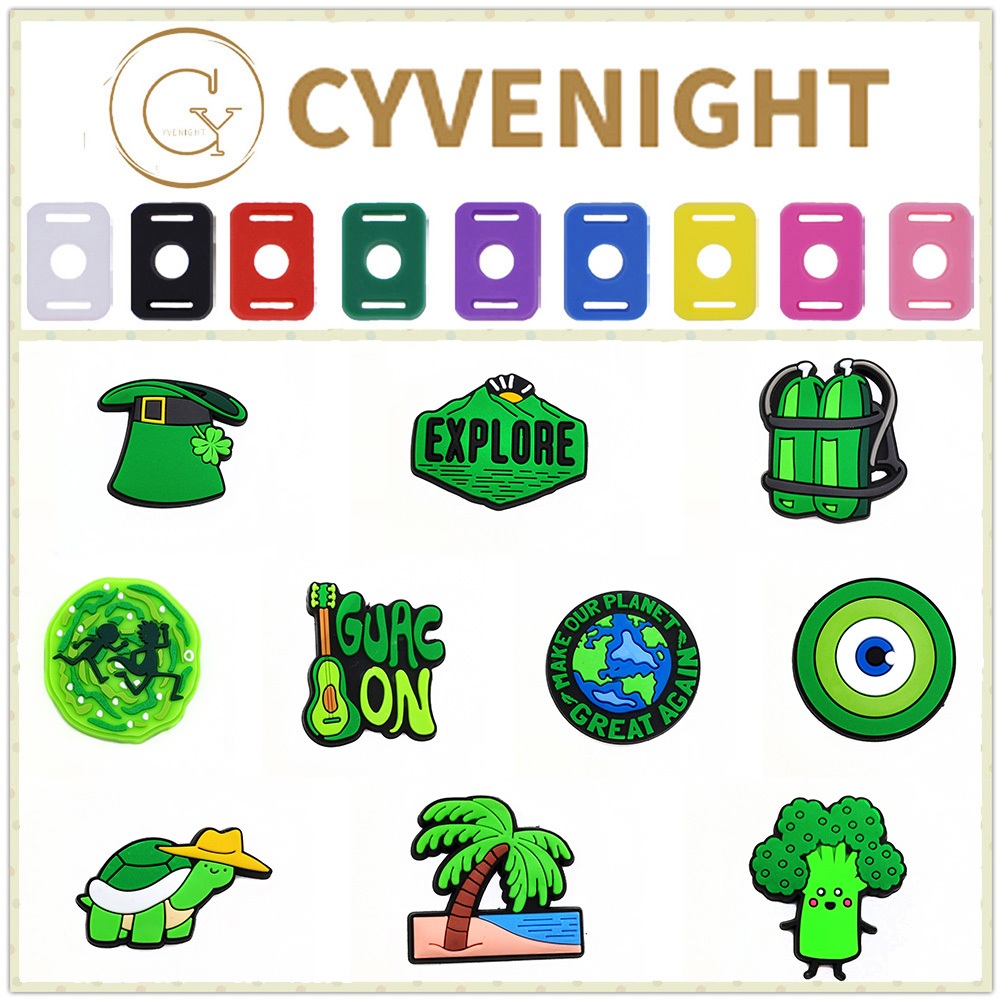 【Ready Stock】Hot Cute Green VSCO Theme Shoe Charms Jibbitz for Crocs ...