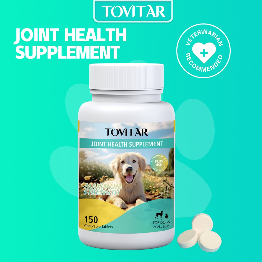 TOVITAR hip and joint Supplement for dogs and cats relives joint pain ...