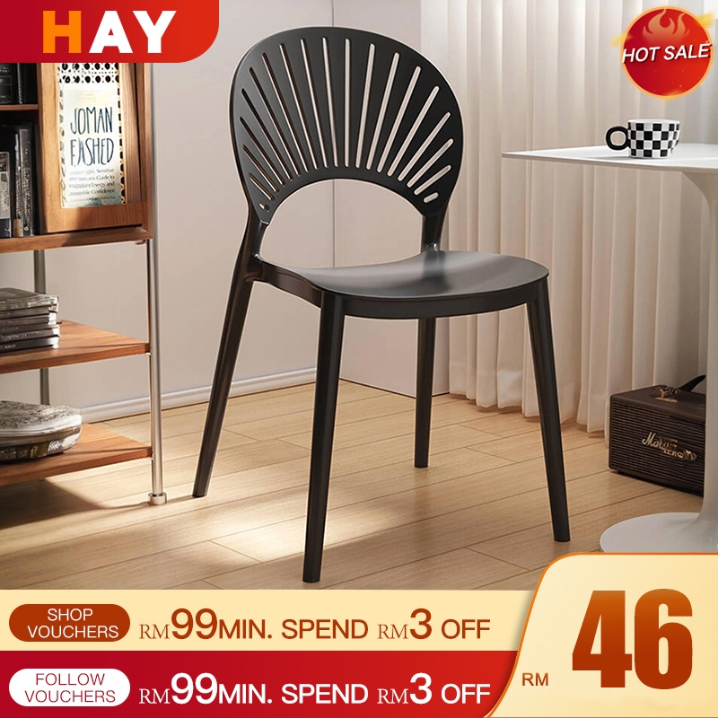 Kerusi Plastik Kerusi Makan Dining Chair With PP Material Modern Kerusi ...