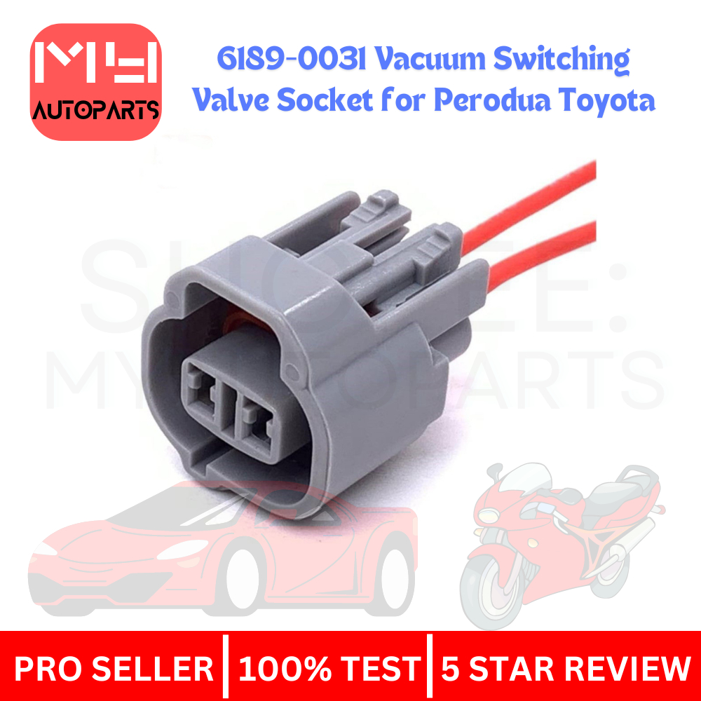 2PIN 1PCS 6189-0031 Vacuum Switching Valve Socket for Perodua Viva Myvi ...