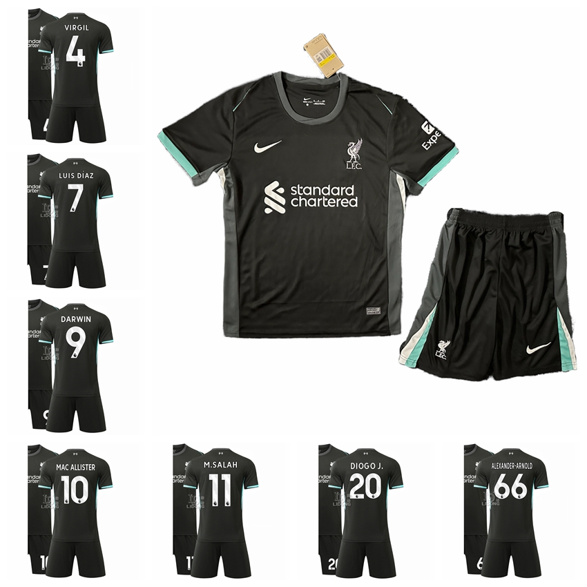 2024-25 Season Liverpool Away Football Jersey Kits Virgil van Dijk Luis ...