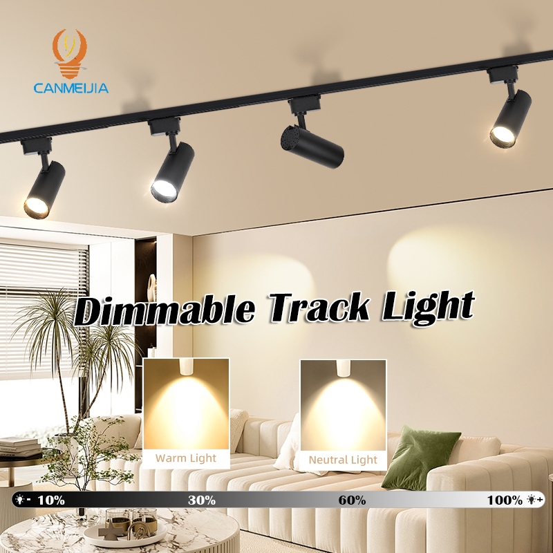 Dimmable Led Track Light Spotlights 20W COB Track Lampu Lights 220V ...
