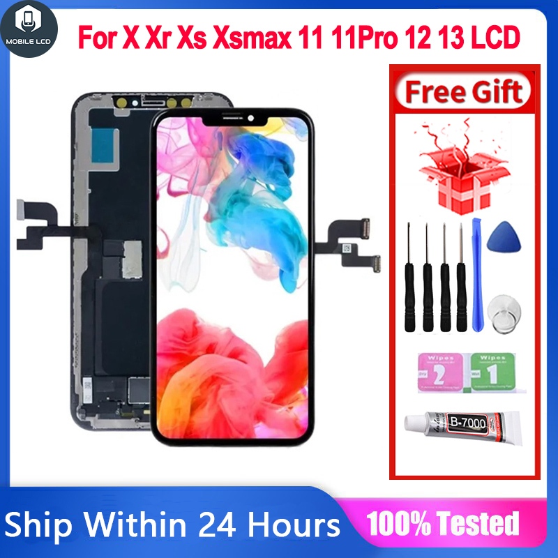 Original OLED Lcd For 𝐢𝐩𝐡𝐨𝐧𝐞 X /XR /Xs /XSMax 11/11Pro/ 12 Pro LCD Display Touch Screen ...
