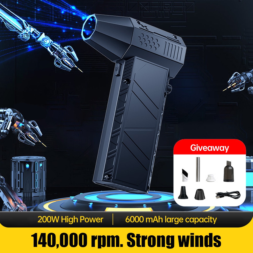 Portable Handheld Turbo Fan Adjustable Wind Speed Handheld Turbo ...