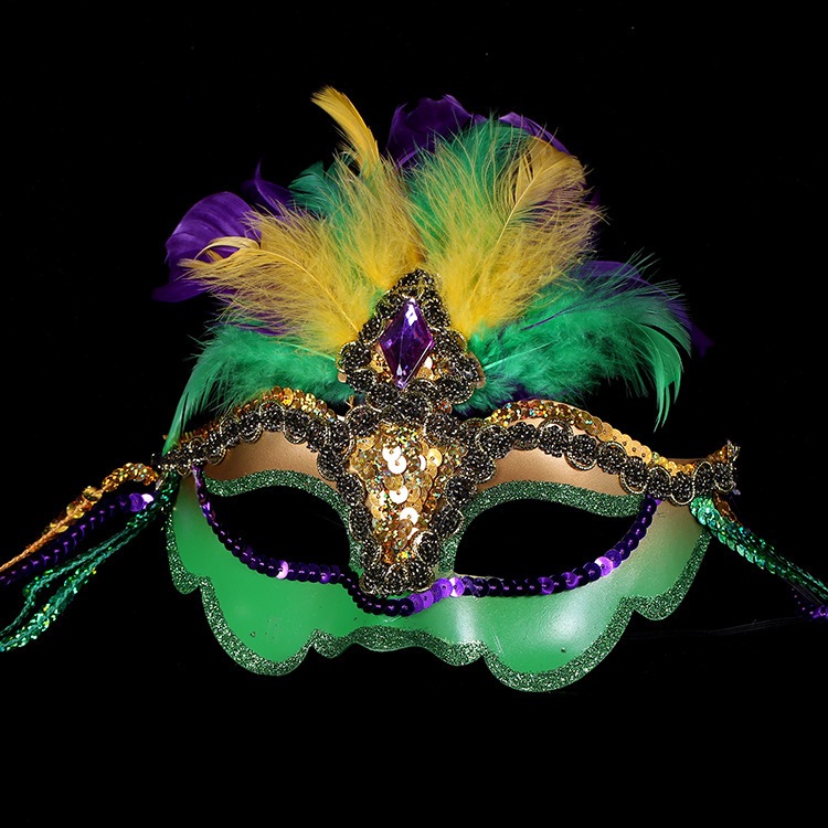 Peacock Mask Christmas Mask Halloween Mask Makeup Ball Half Face ...