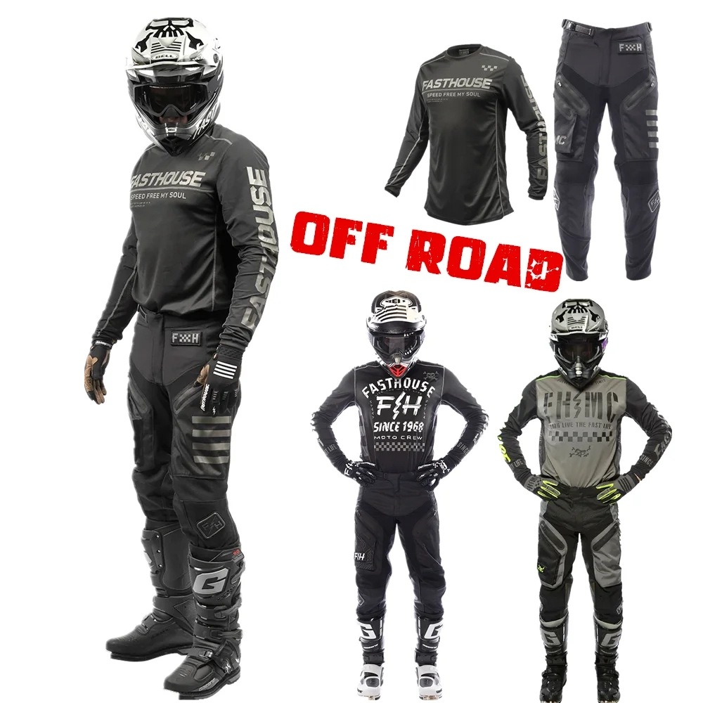 FASTHOUSE MOTOCREW MOTOCROSS OFFROAD GEAR SET JERSEY PANTS COMBO MX ...