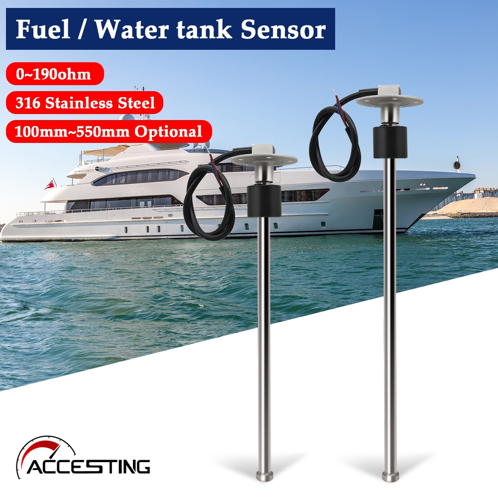 100-550mm 0~190ohm 5 Holes Fuel Level Sensor Marine Boat Water Level ...