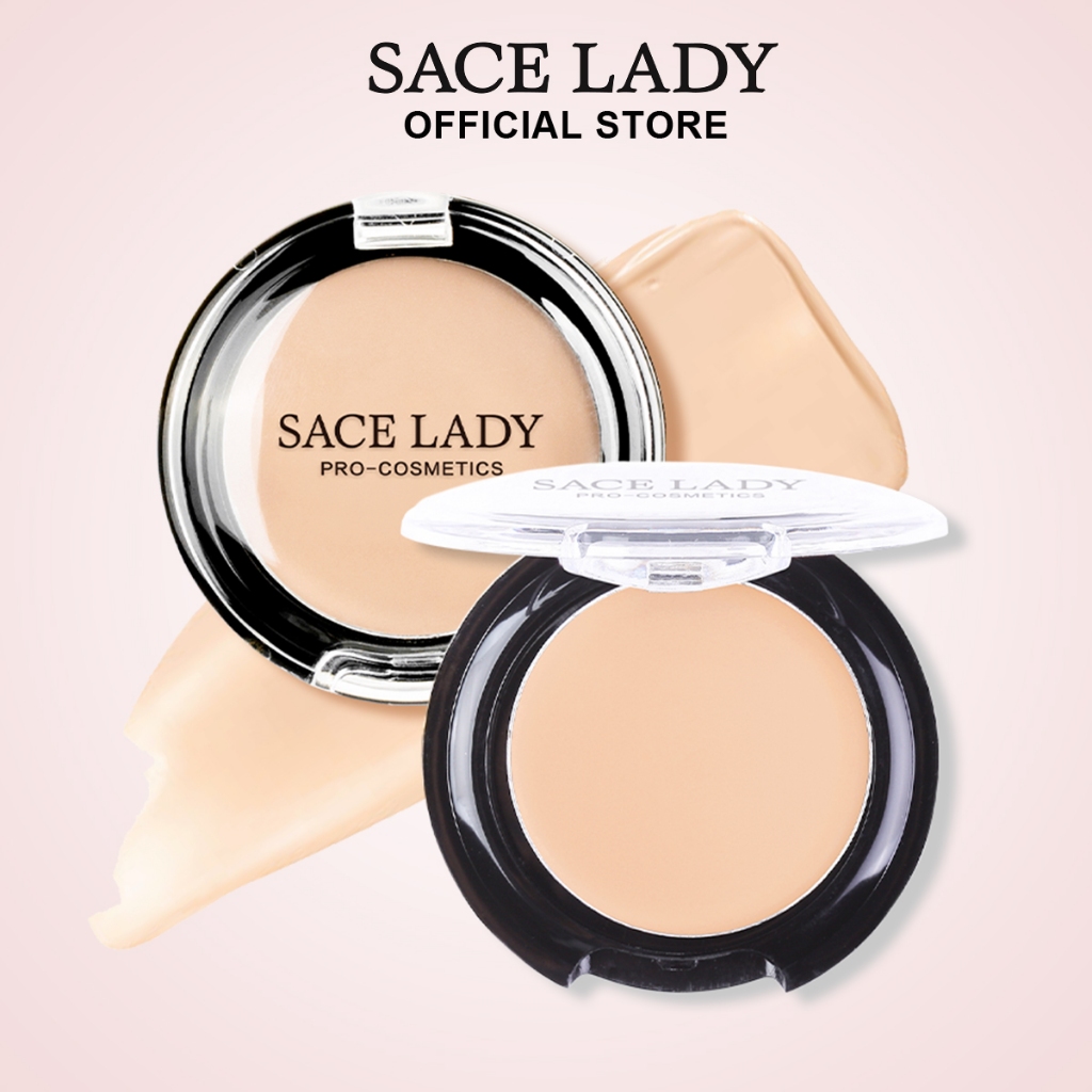 SACE LADY Full Cover Concealer Cream 2Pcs Matte Smooth Cover Dark ...