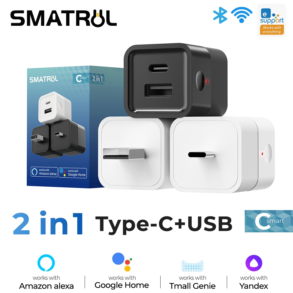 SMATRUL EWeLink Smart WIFI Mini Portable Power Adapter Switch 5V Micro ... SMATRUL EWeLink Smart WIFI Mini Portable Power Adapter Switch 5V Micro ...