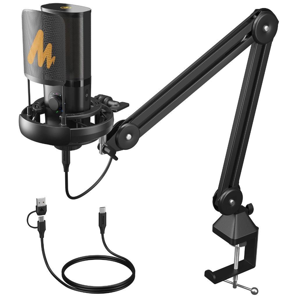 Maono PM450S USB Condenser Microphone Studio Mic Recording Mic dengan ...