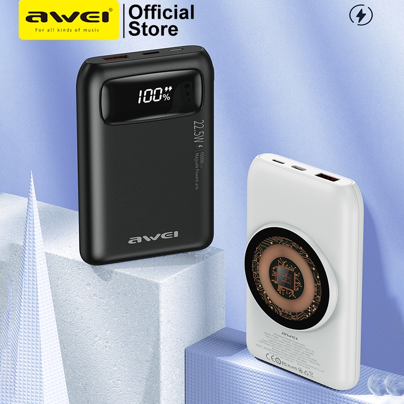 Awei P156K 22.5W PD20W Magnetic Wireless Power Bank Fast Charging ...