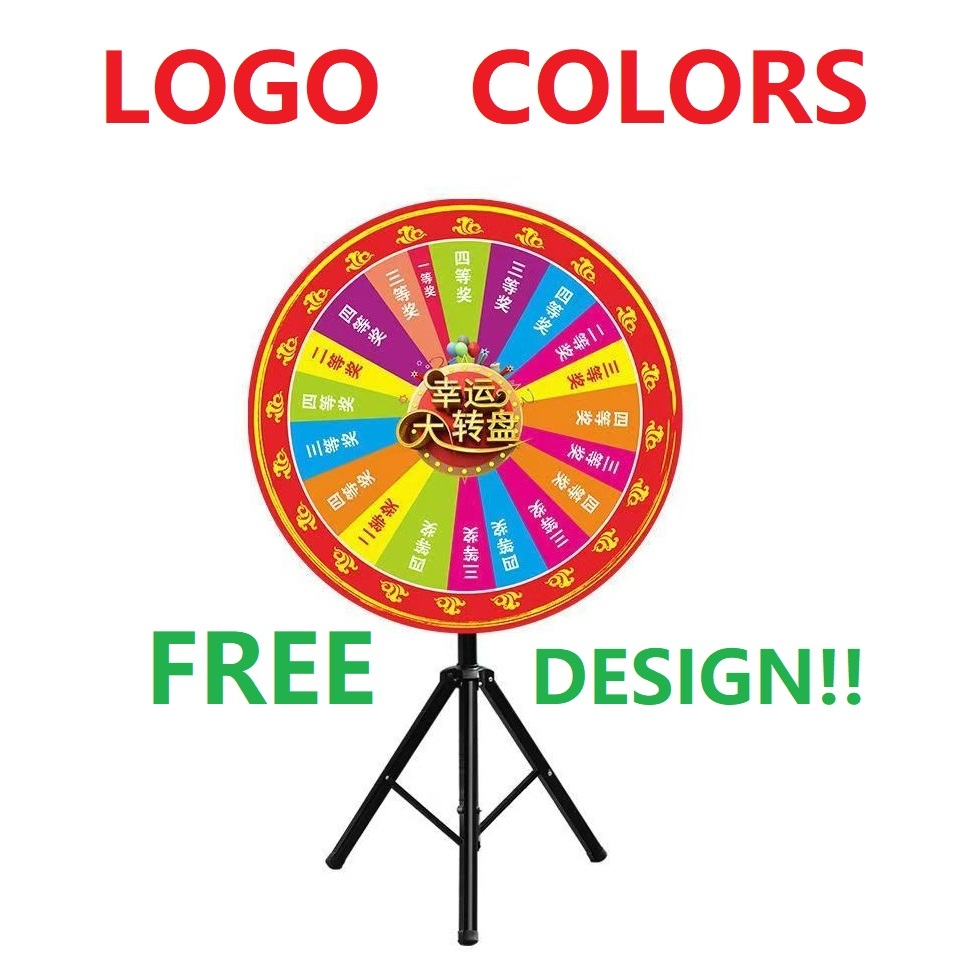 Fortune Wheel/Lucky Draw Stand/Fift spin&win/ Roda Impian with Printing ...