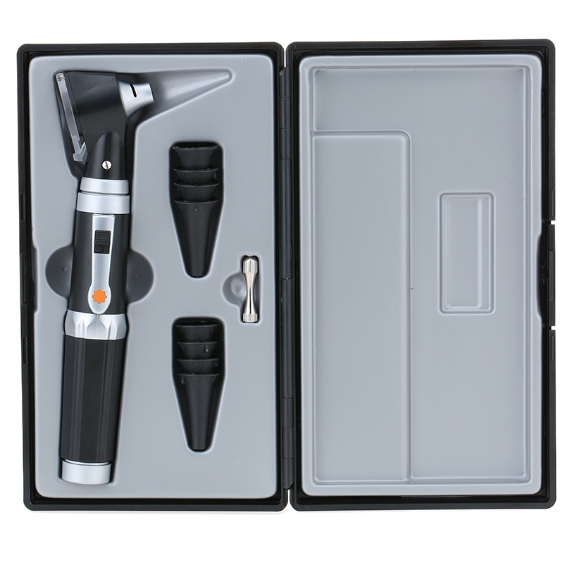 Fiber Optic Otoscope+Ophthalmoscope Kit LED Fiberoptic Otoscope ...
