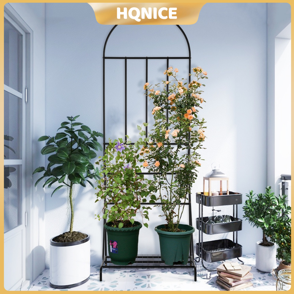 Rak Bunga Bertingkat Rak Pasu Bunga Outdoor Flower Rack With Garden ...