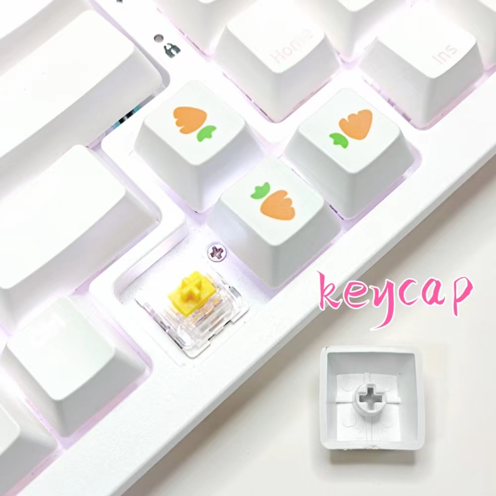 4pcs PBT Keycap Direction Key Carrot Mechanical Keyboard Keycap ...