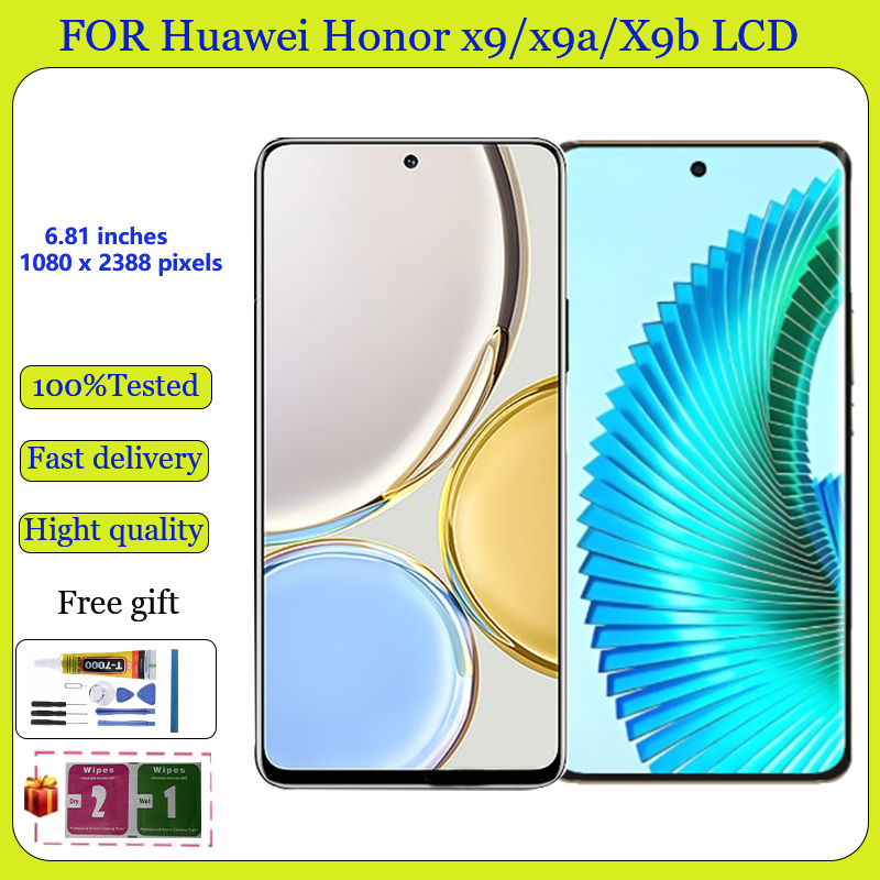 Original For Honor X9 4G 5G X9a 5G X9b 5G X9c 5G LCD Display Touch Screen With Frame Replacement ...