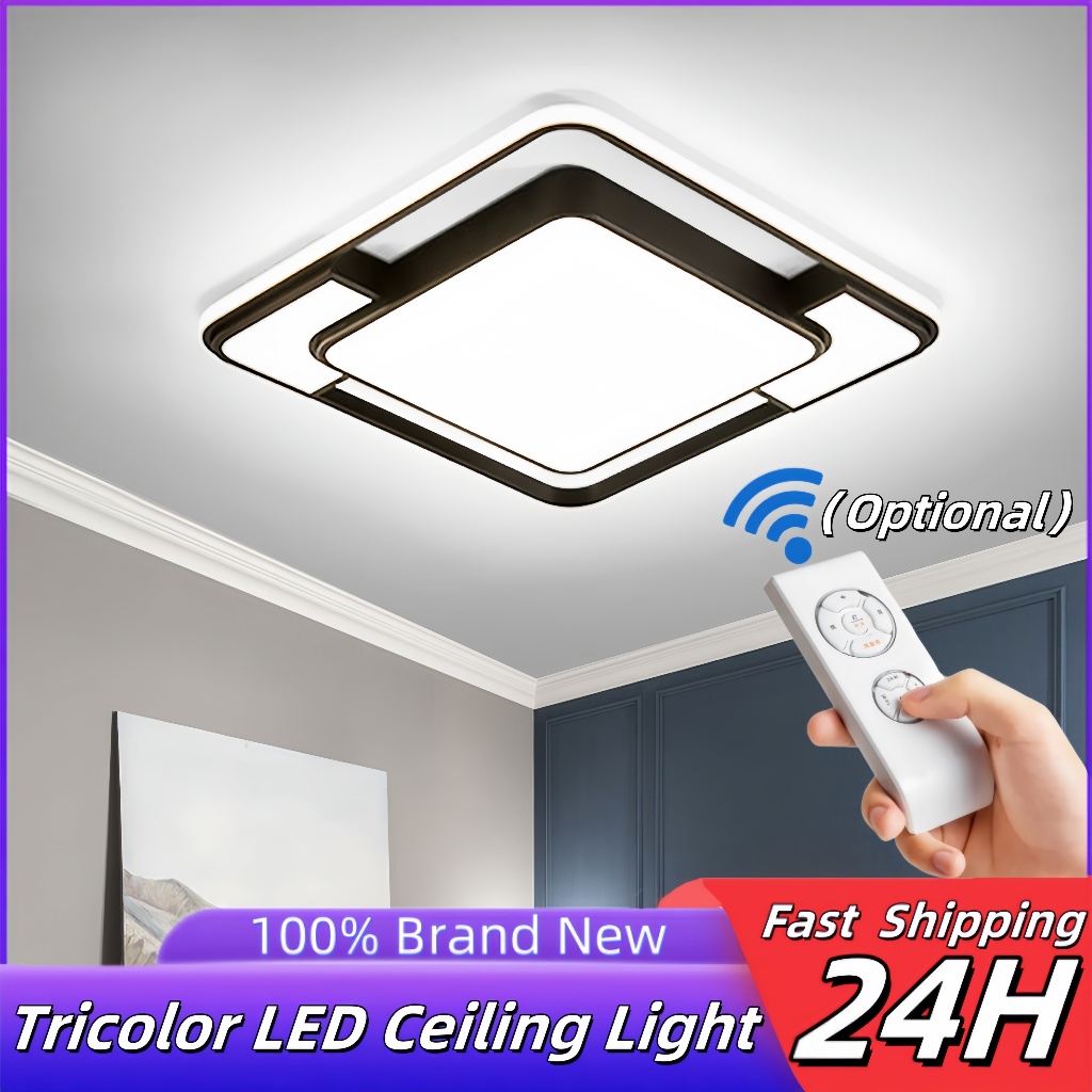 Tricolor LED Ceiling Light Modern Lighting Home Decor Ceiling Light ...