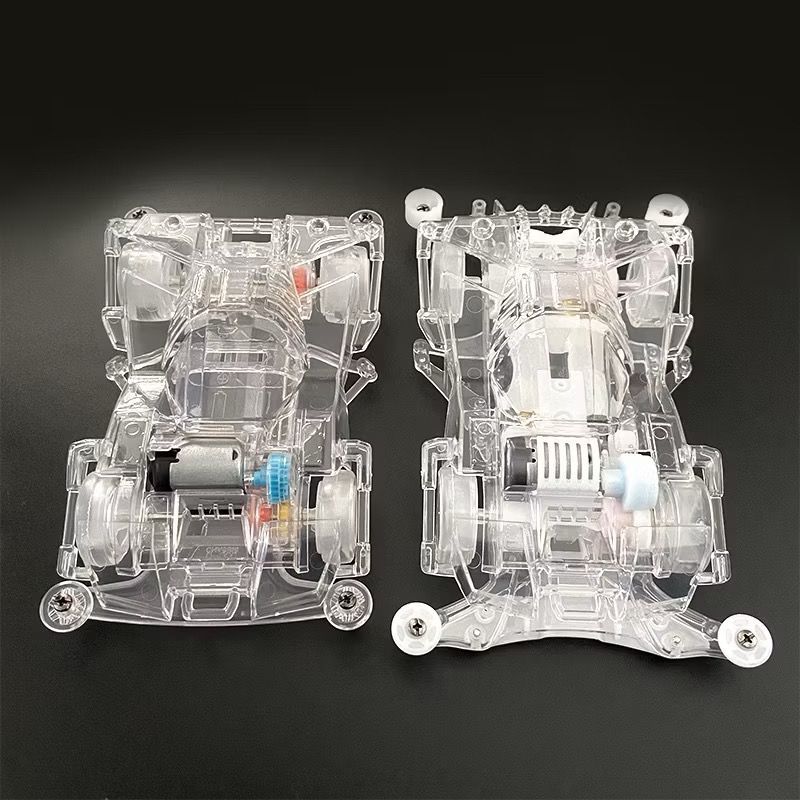 Fully transparent MINI 4WD RACER TAMIYA SERIES CAR 1:32 MINI CAR（Comes ...