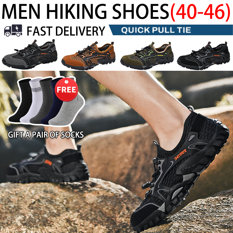 Hiking Shoes Kasut Hiking Lelaki Trekking Waterproof Shoe Outdoor ...