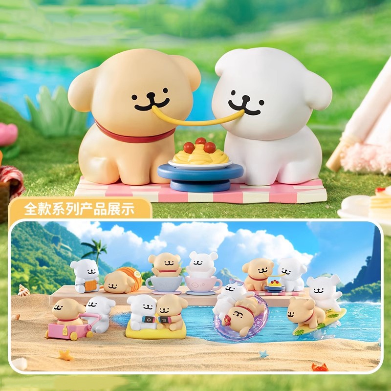 Maltese Korean Line Puppy Happy Moment series Blind Box Doll Cute ...