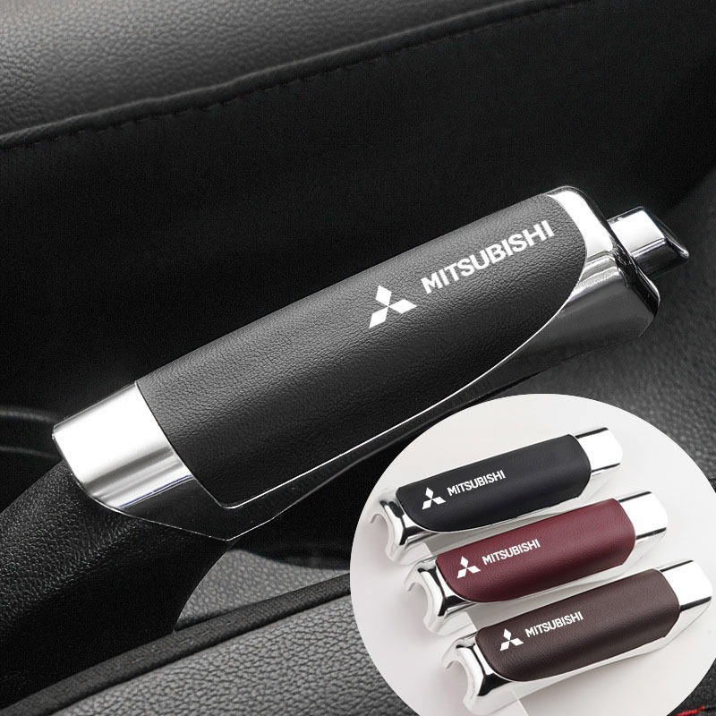 Car Handbrake Handle Cover PU leather Texture Hand Brake Protector ...