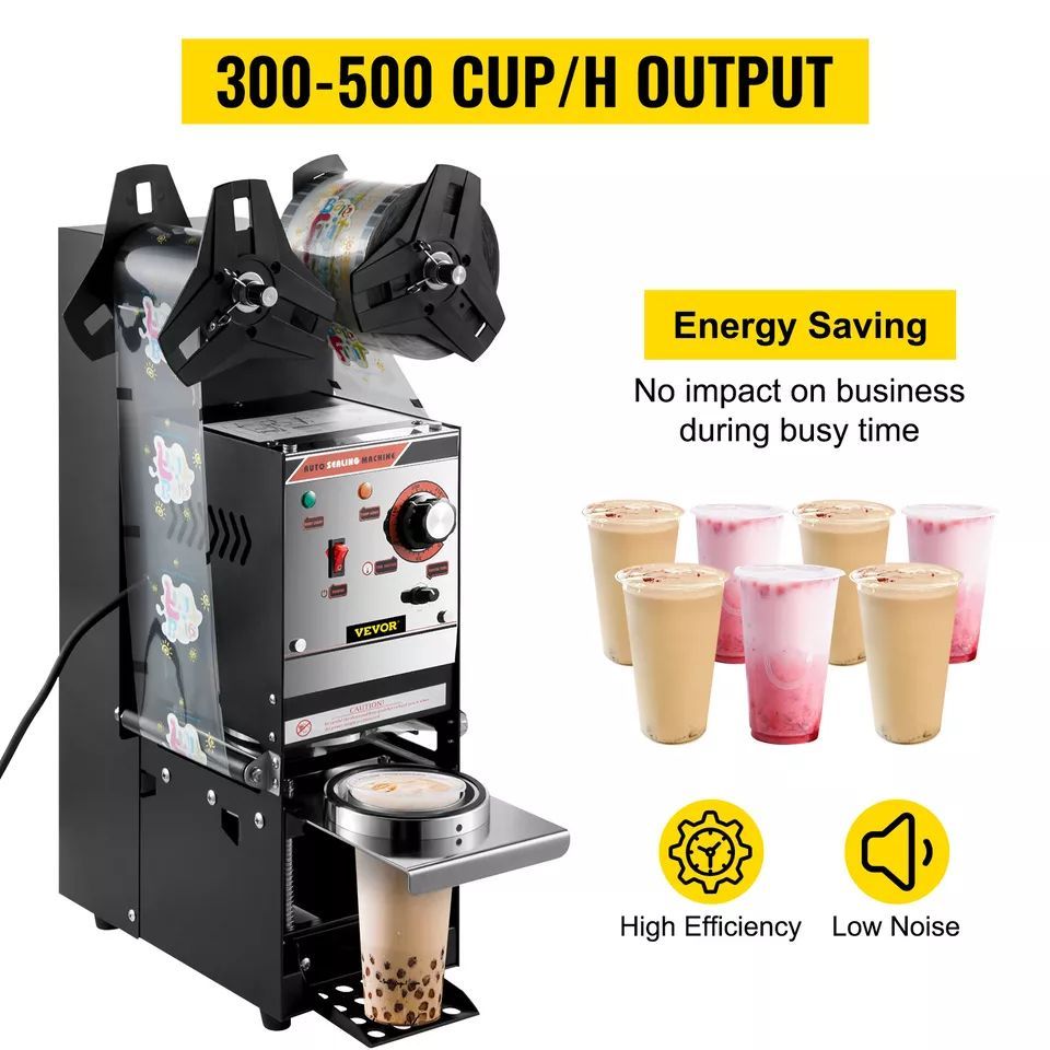 Milk tea store semi-automatic milk tea sealing machine commercial ...