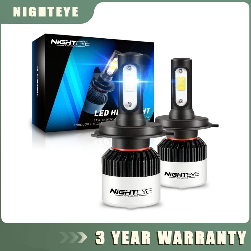 ORIGINAL NIGHTEYE H4 LED Headlight for Car 72W 9000LM LED Bulb 12V ...