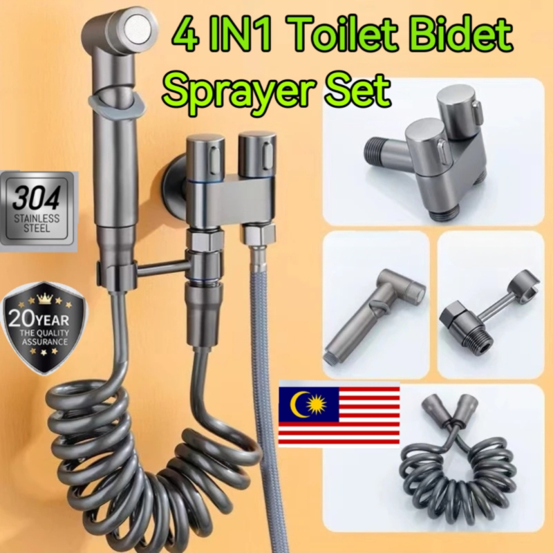 Bidet spray set stainless steel bathroom Water closet pipeline Spray ...