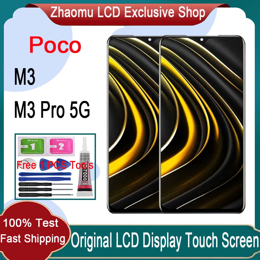 Original Poco M3 Poco M3 Pro 5G LCD Display Touch Screen With Frame ...