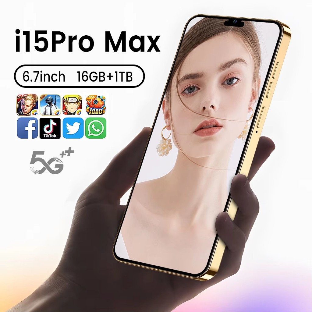 Original i15 Pro Max 16GB+1TB 6.8-inch 5G Android smartphone with original features | Shopee ...
